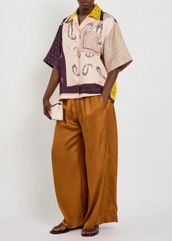OTZIO Cecilia Printed Silk Shirt