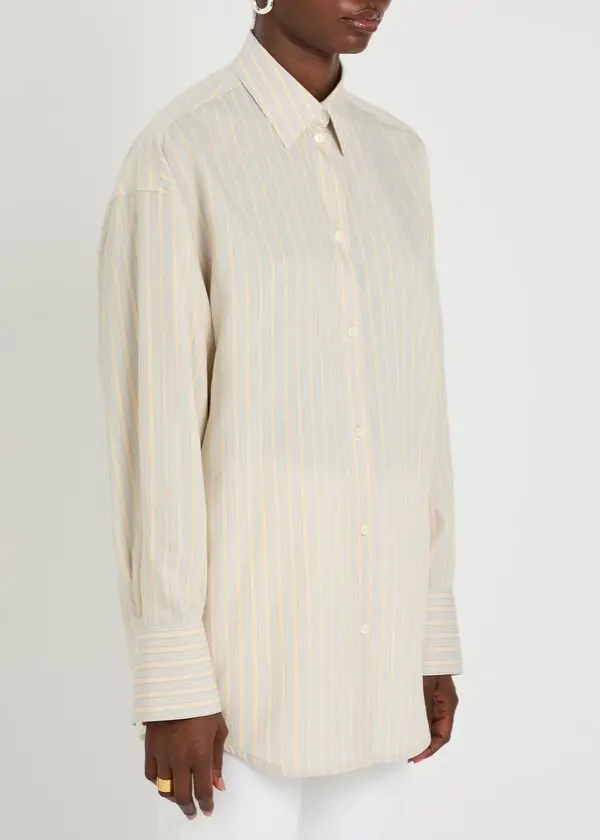 TOTEME Striped Woven Shirt - Yellow