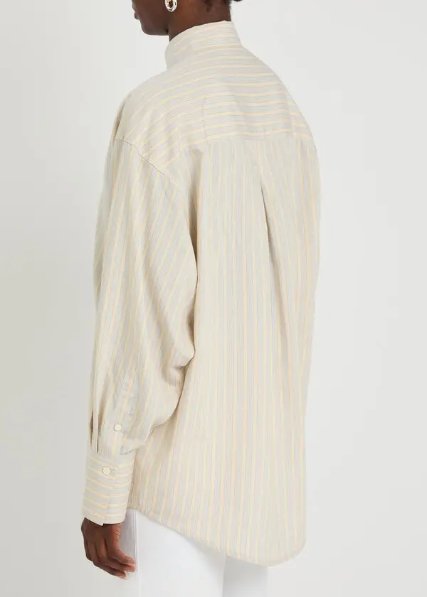 TOTEME Striped Woven Shirt - Yellow