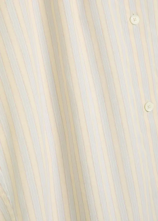 TOTEME Striped Woven Shirt - Yellow