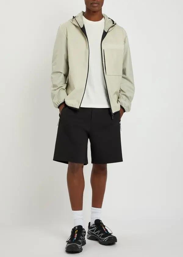 Moncler Logo-appliquéd Cotton-blend Shorts