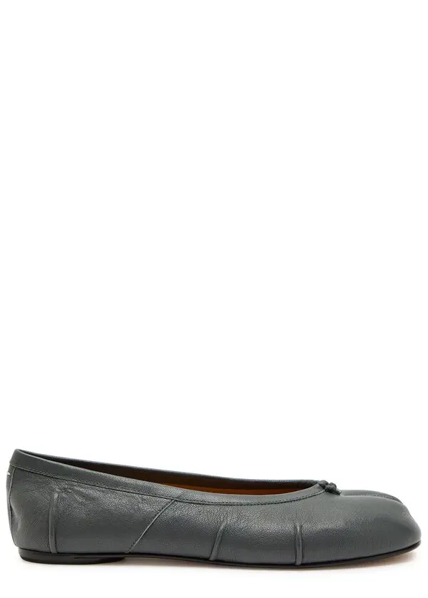 MAISON MARGIELA Tabi Leather Ballet Flats - Grey