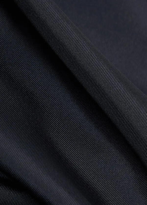 RÓHE Draped Asymmetric Silk Top