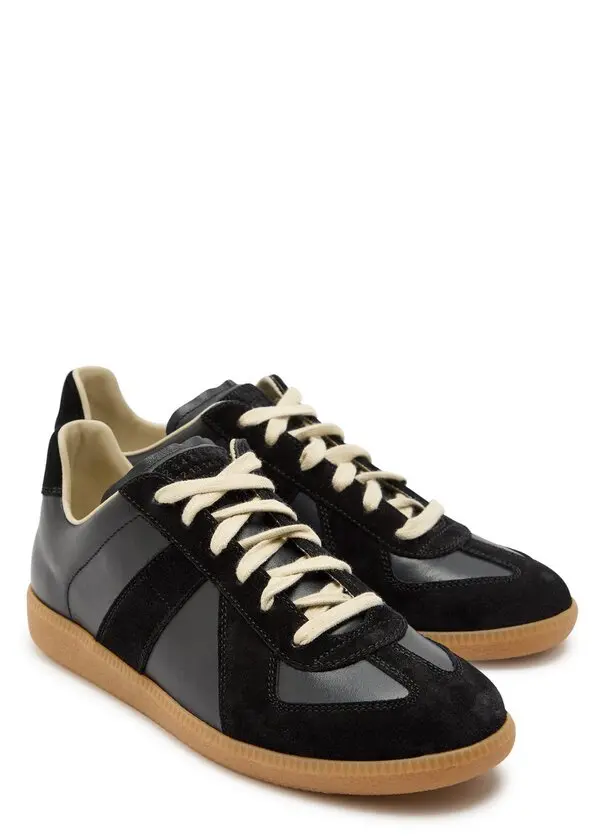 MAISON MARGIELA Replica Panelled Leather Sneakers