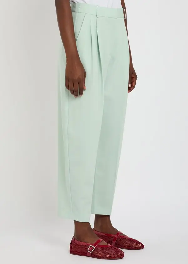 Stella McCartney Pleated Balloon-leg Wool Trousers