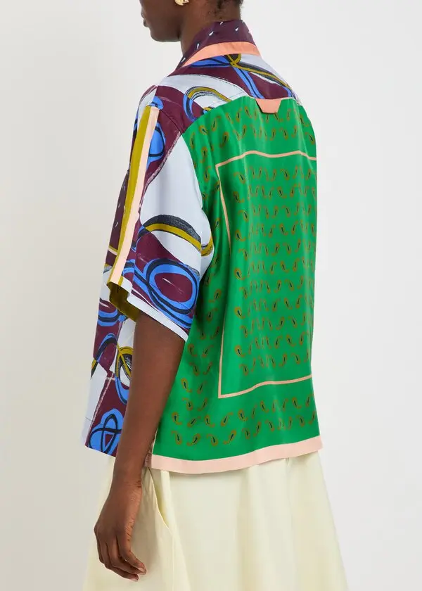 OTZIO Cecilia Printed Silk Shirt