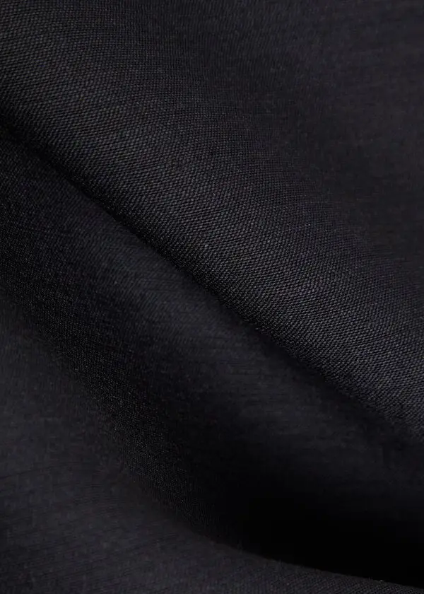 RÓHE Draped Woven Midi Dress