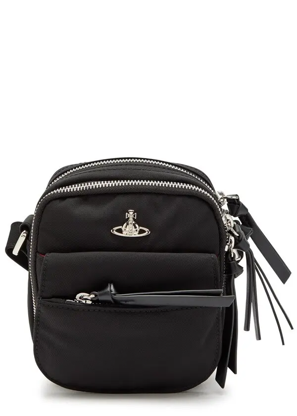 VIVIENNE WESTWOOD Eton Woven Cross-body Bag - Black