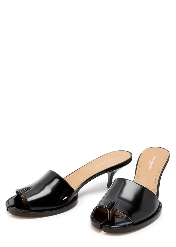 MAISON MARGIELA Tabi City Evening 55 Glossed Leather Mules