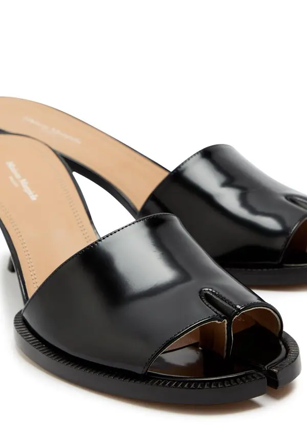 MAISON MARGIELA Tabi City Evening 55 Glossed Leather Mules