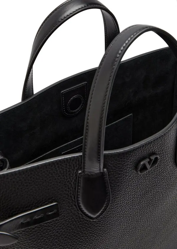 Valentino Garavani Grained Leather Tote