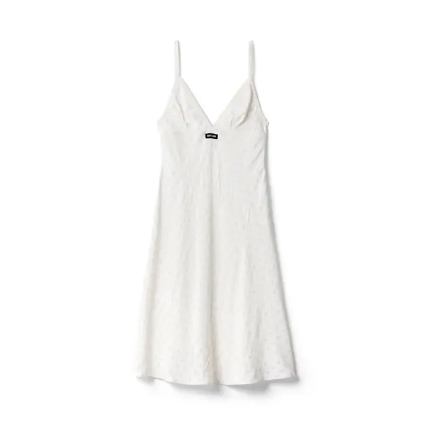Miu Miu Cady Eyelet Lace Dress - White