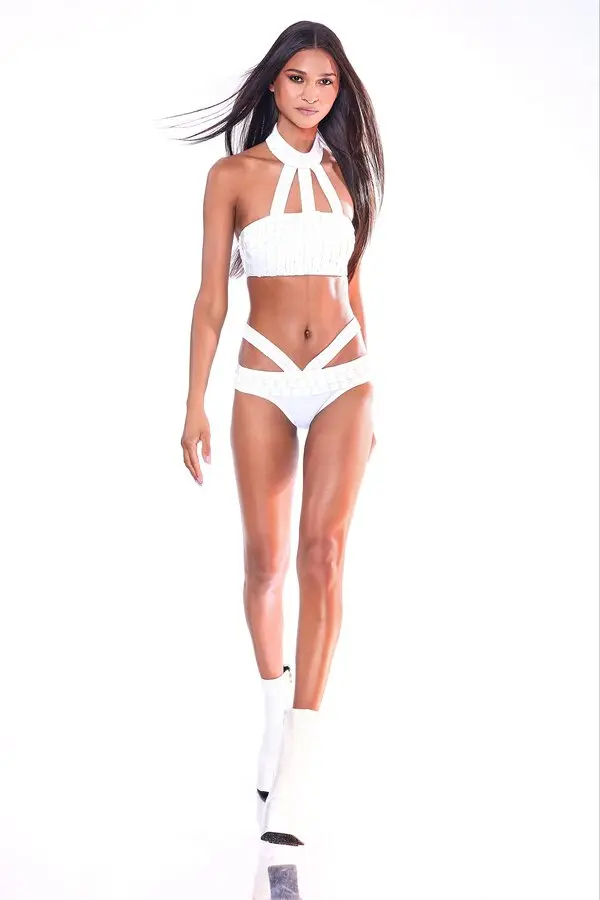 HARMONIA NY White Out Mirrored Bikini Set Dani Watanabe - Silver