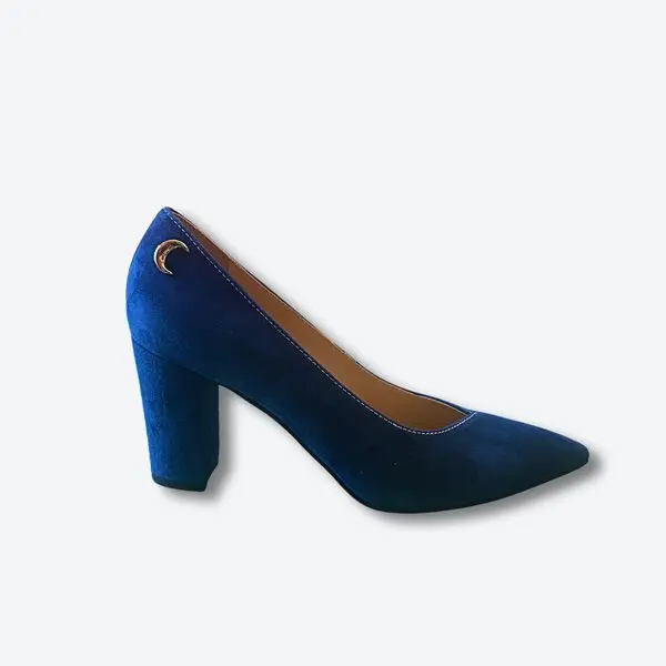 LUNA SELENE Stella Adriatic Ink Block Heel Pump