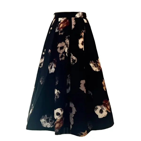 RICHA SHARMA Floral Midi Skirt