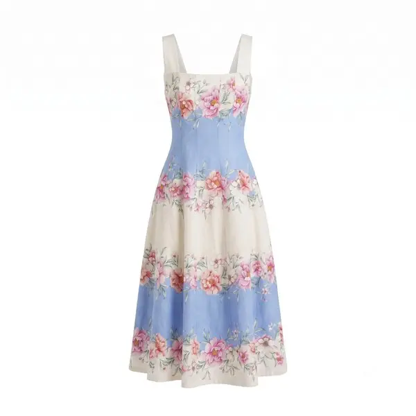 Yumi Kim Sienna Lush Luau Linen Dress - Blue