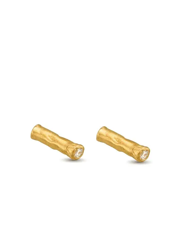 EVA REMENYI Wand Diamond Earrings 14k - Gold