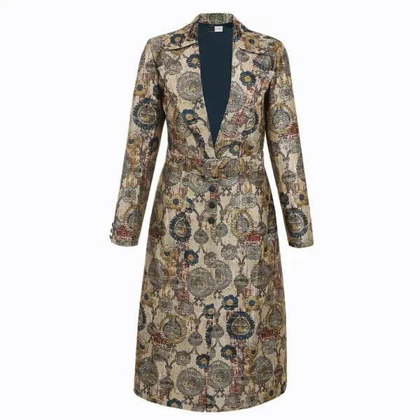 RICHA SHARMA Neutrals Timeless Elegance Trench Coat In Wild Silk