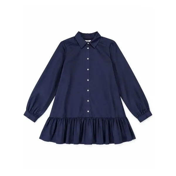 ELFIE Beata Navy Cotton Dress