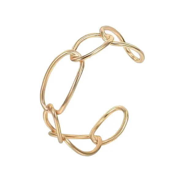 CHANEL JOAN ELKAYAM Chain Bangle Bracelet - Gold