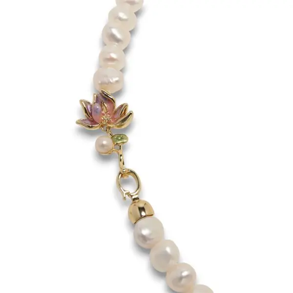 NINEMOO Iris Aurora Pearl Necklace - Pink