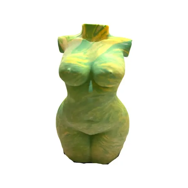 BY SHAX Marbled Curvy Lady Bust