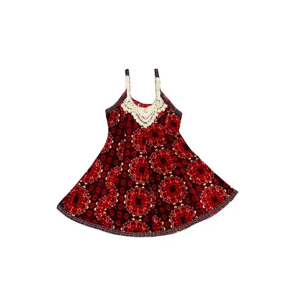 COLLECTED XX Ember Velvet Dress - Red