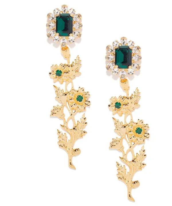 THE PINK REEF Queen Earring - Green
