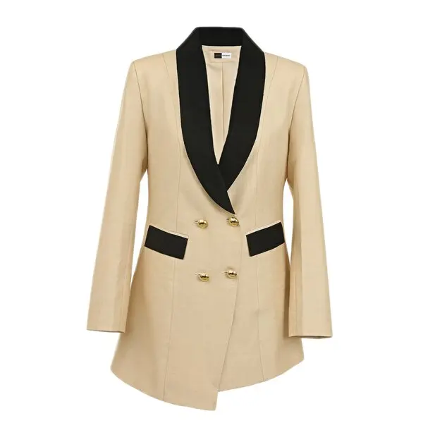RICHA SHARMA Blazer Dress In Organic Peace Silk
