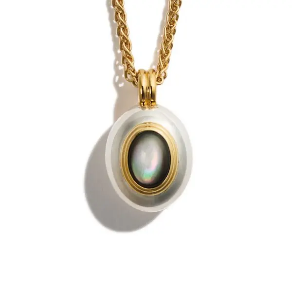 STONE FRUIT Silver / Gold Core Necklace