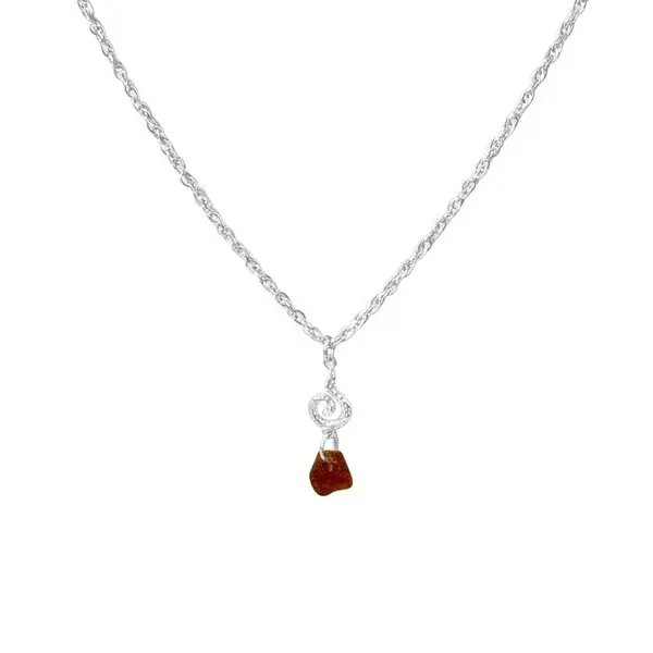 GLASSTYK Kokosspiral Necklace - Brown