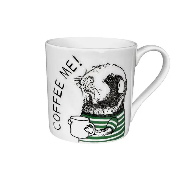JIMBOBART Coffee Me Guinea Pig Mug - Brown