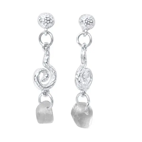 GLASSTYK Skumspiral Earrings