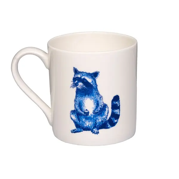JIMBOBART Raccoon Willow Mug - White
