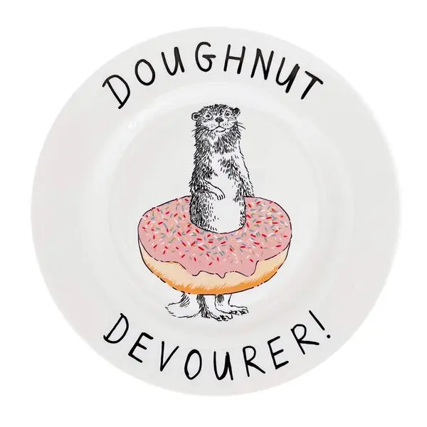JIMBOBART Doughnut Devourer' Side Plate