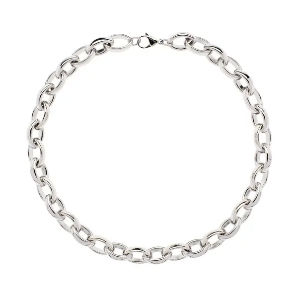 EMMA HOLLAND JEWELLERY Platinum Chunky Statet Necklace - Silver