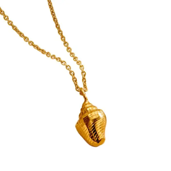 POSH TOTTY DESIGNS Yellow Plated Cone Shell Necklace - Gold