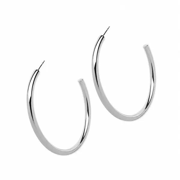 EMMA HOLLAND JEWELLERY Platinum Hoop Earrings - Silver