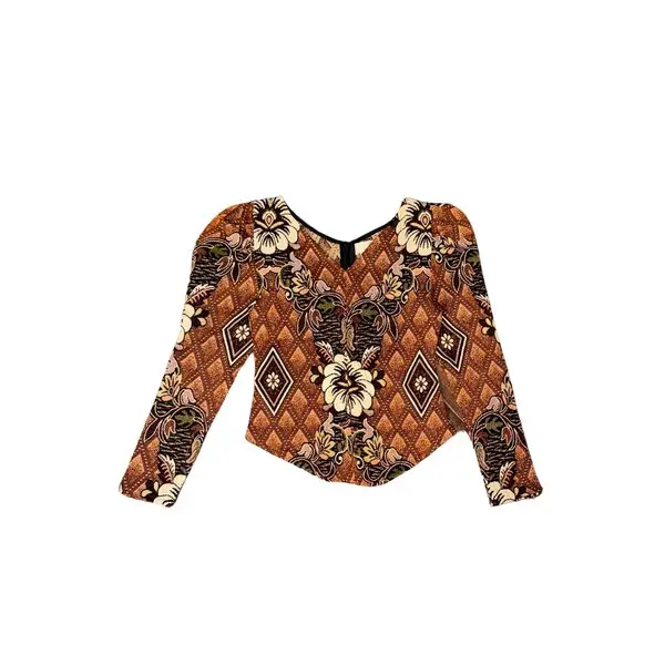 COLLECTED XX Rani Ruched Top - Brown