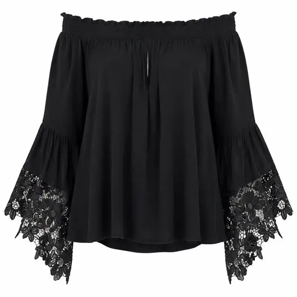 MUCHE & MUCHETTE Jolie Off The Shoulder Top - Black