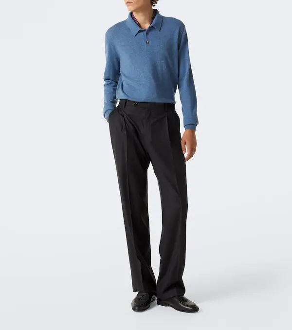 Rubinacci Cashmere Polo Sweater