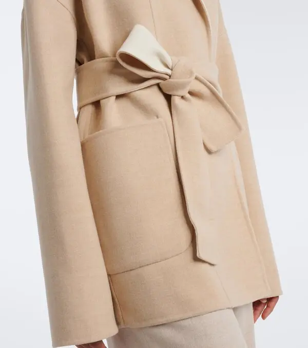Eleventy Reversible Wool Wrap Coat