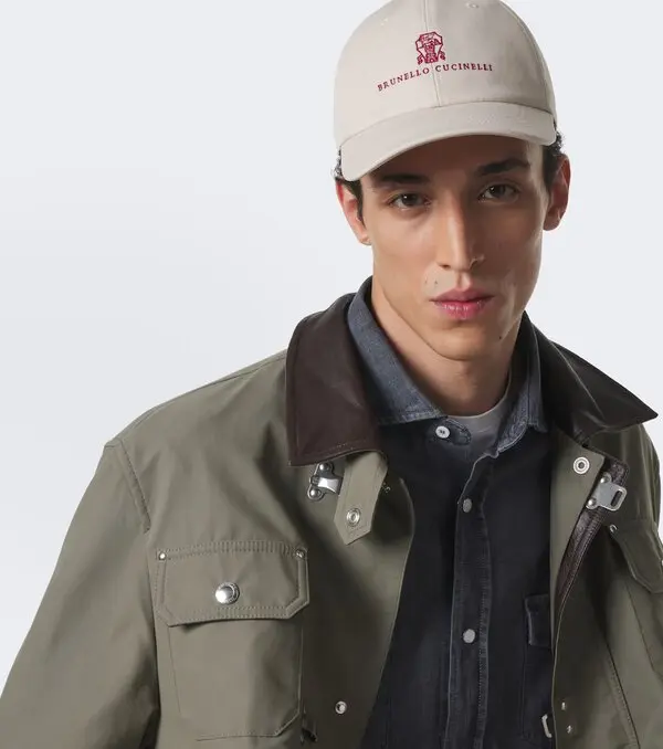 Brunello Cucinelli Cotton Baseball Cap With Logo