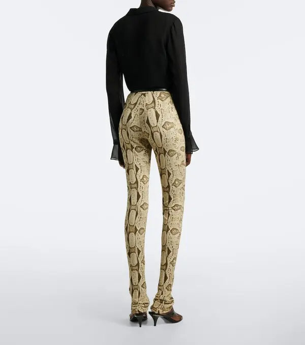 Gucci Snake-print Skinny Pants