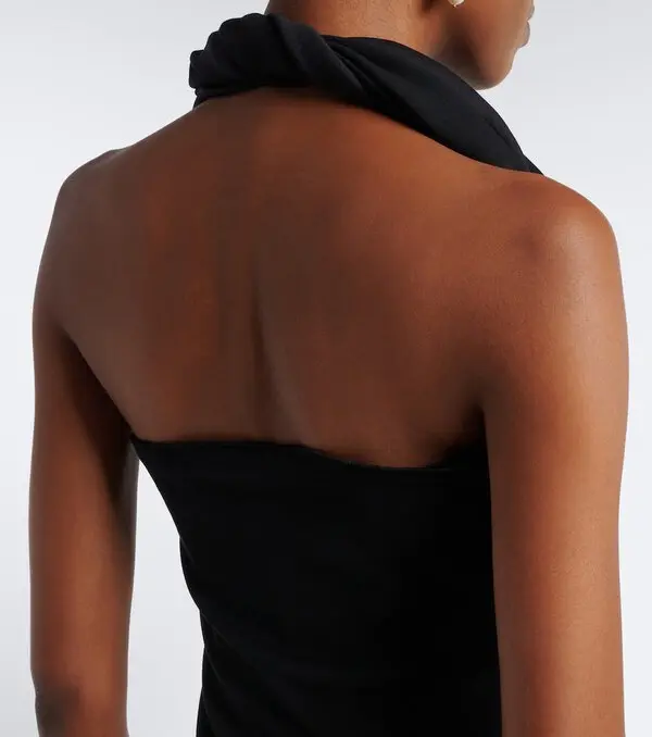 Magda Butrym Wool-blend Gown With Appliques