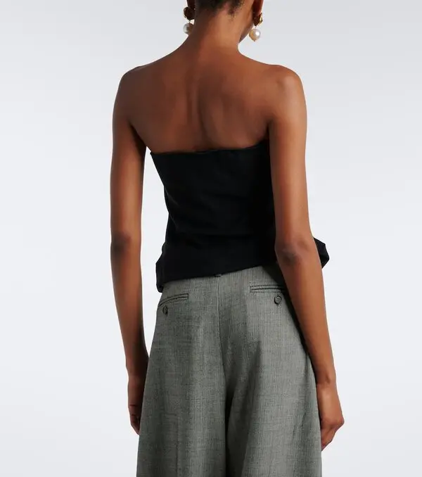 Magda Butrym Floral-applique Wool-blend Top