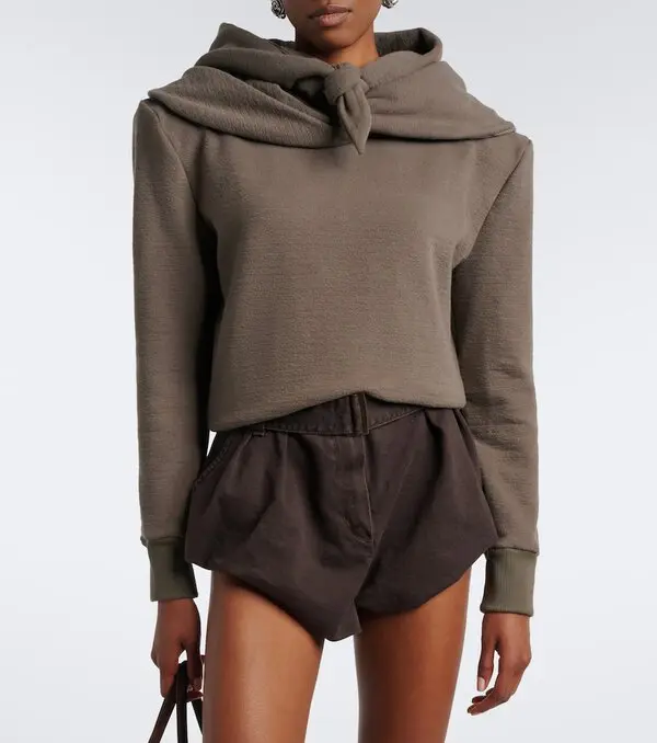 Magda Butrym Cotton-blend Jersey Hoodie