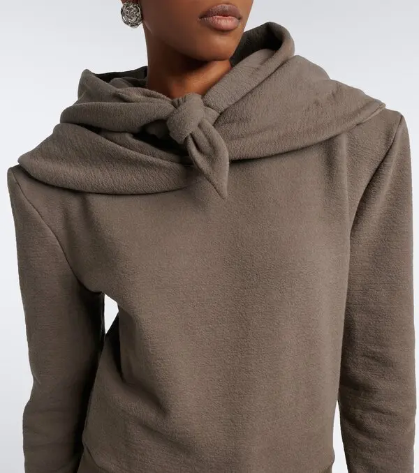 Magda Butrym Cotton-blend Jersey Hoodie