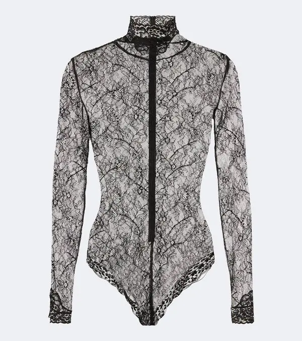 Valentino Garavani Lace Bodysuit - Black