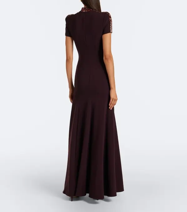 Jenny Packham Mesa Embellished Gown - Brown